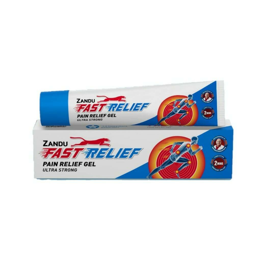 FAST RELIEF Pain Relief Gel, Zandu (Обезболивающий гель фаст релиф, способствует снижению и устранению боли, Занду), 30 мл.
