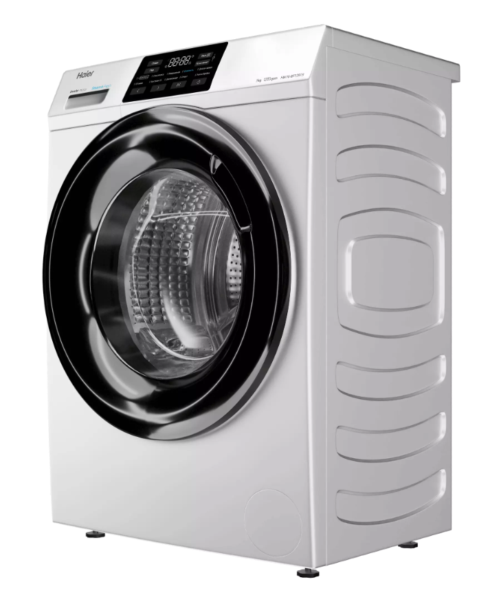 Стиральная машина Haier HW70-BP12919 белая на 6,5 кг, отжим 1200 об/мин — фото 1