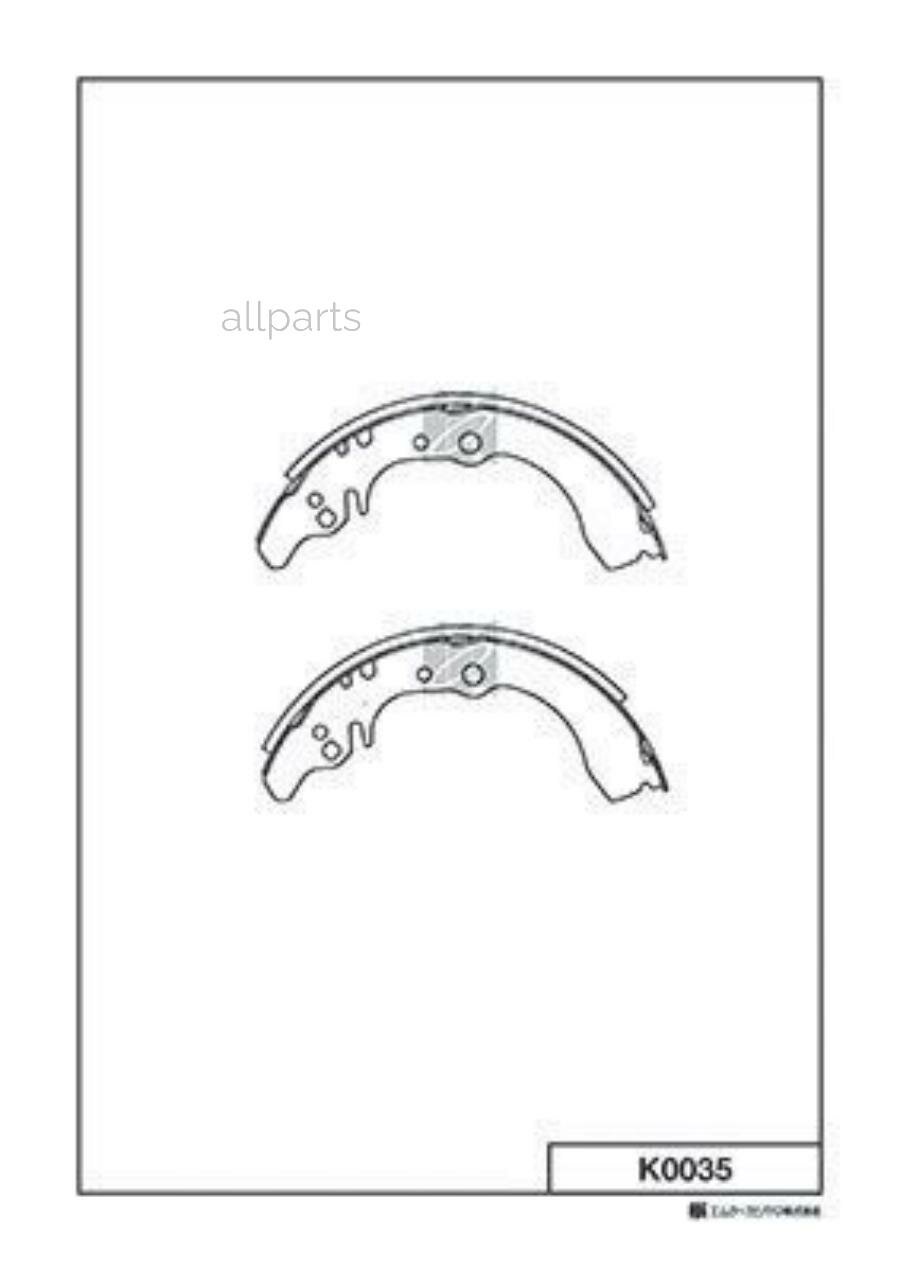 KASHIYAMA K0035 Колодки зад.