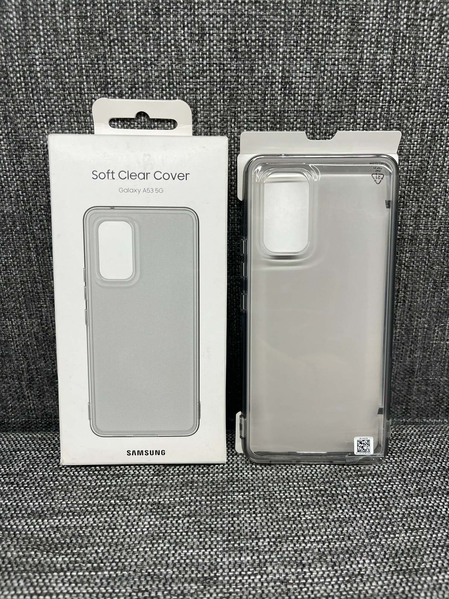 Чехол-накладка Soft Clear Cover для смартфонов SAMSUNG Galaxy A53 5G, EF-QA536TBEGRU, черный