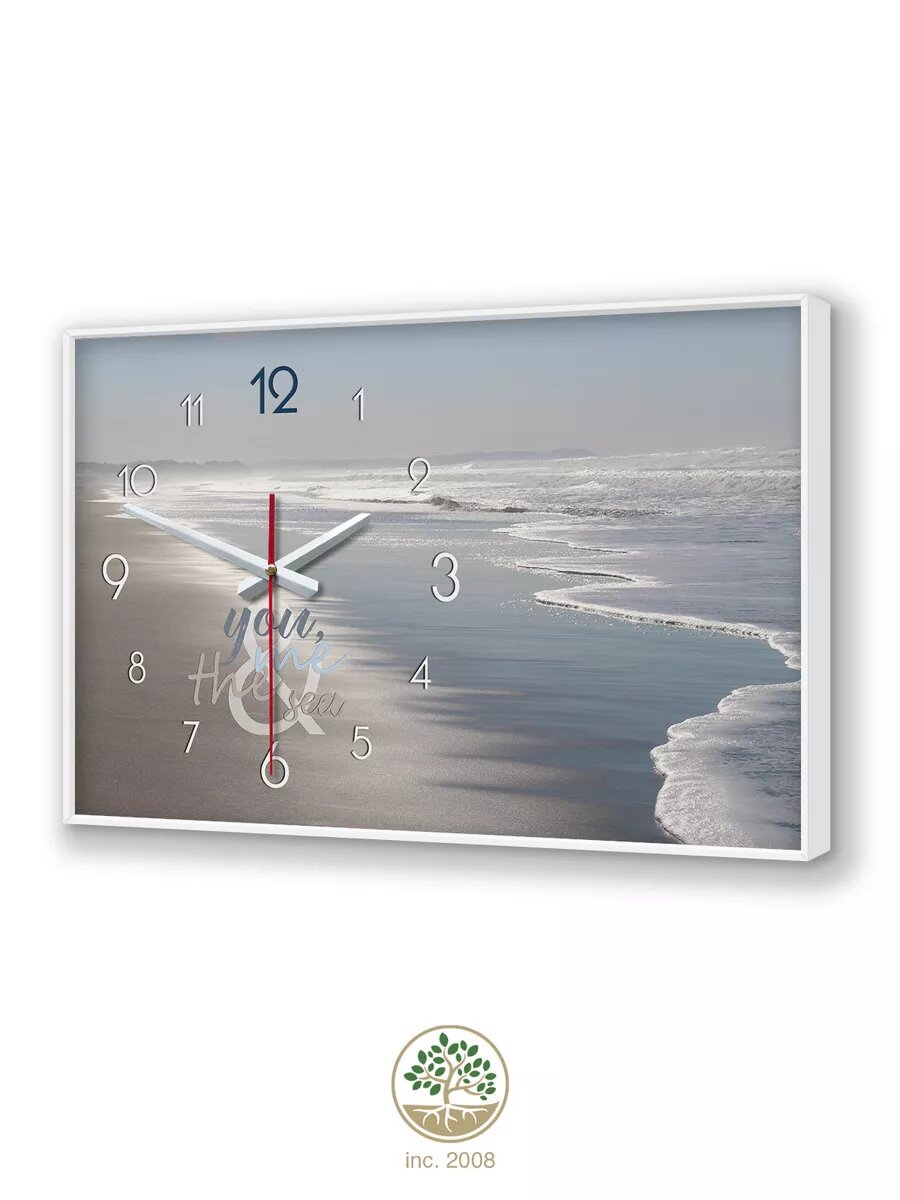 Часы настенные 35х57 см. Пляж
