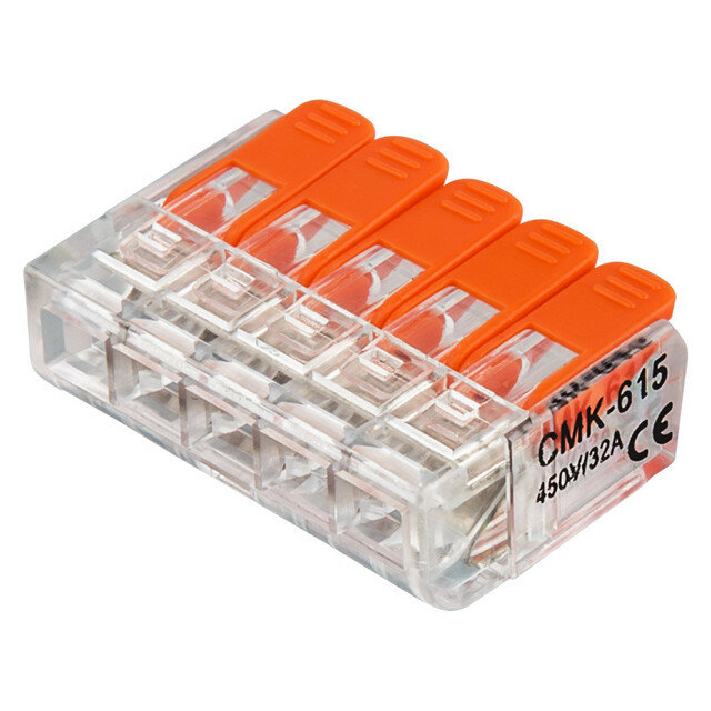 Клемма соединительная NAVIGATOR 5х2,5кв. мм 5шт прозрачный