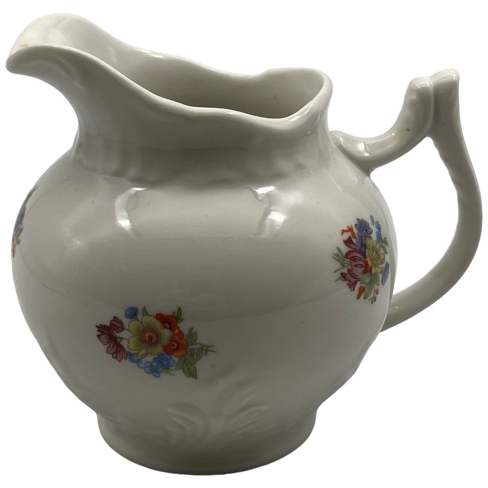 Сливочник "Букет", 1954-1965 гг, фарфор, Дмитровский ФЗ (Вербилки), СССР