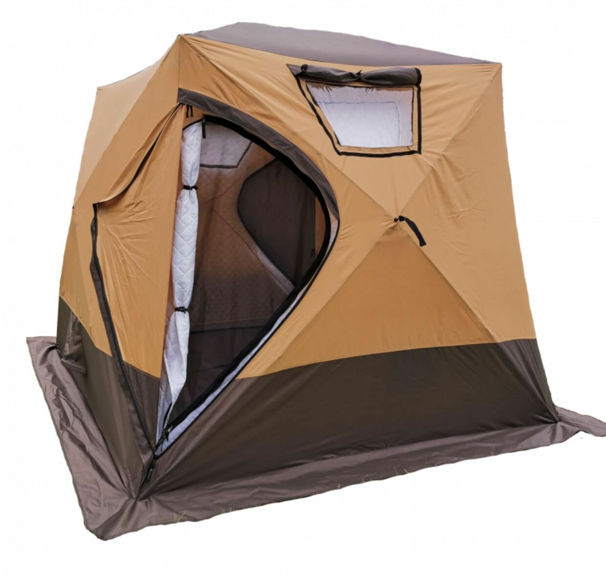 Мобильная баня, Четырехслойная палатка-куб для зимней рыбалки Terbo-Mir & Camping