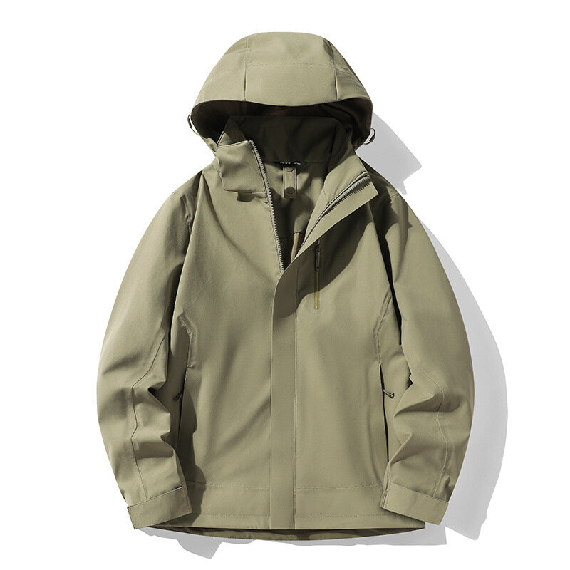Куртка, мужская, непромокаемая, компрессионная, 6XL, армейский зеленый