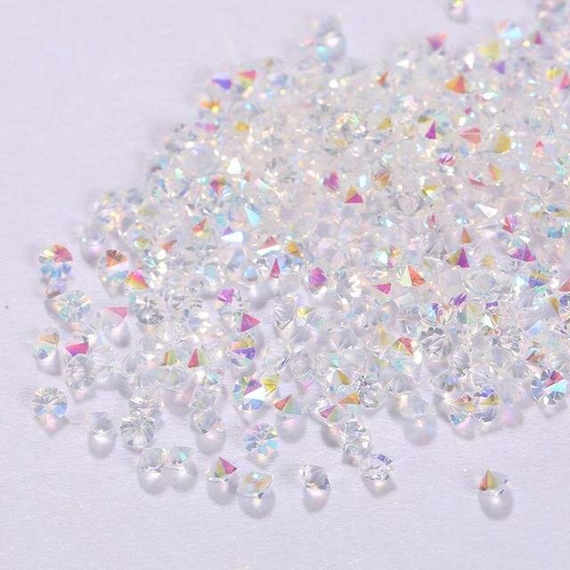 Мини-кристаллы прозрачные 1,2 мм (1400 шт)