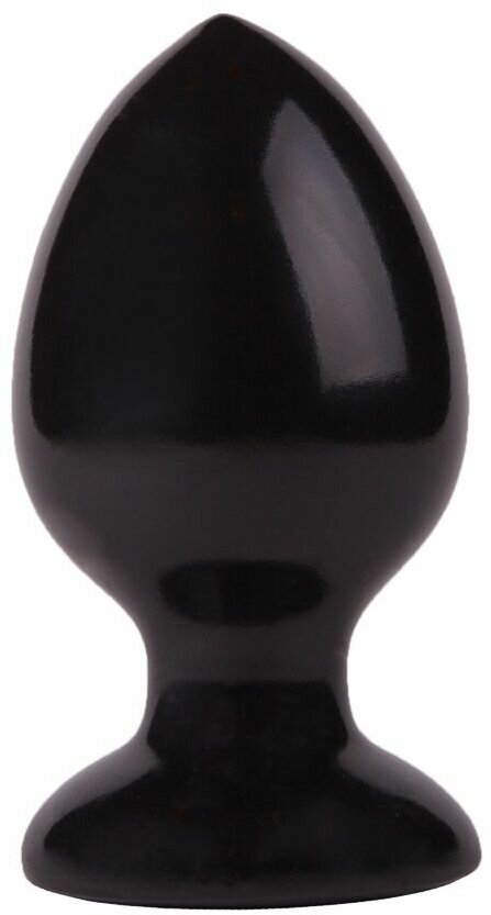 Черная анальная пробка Secret Play 12 см.