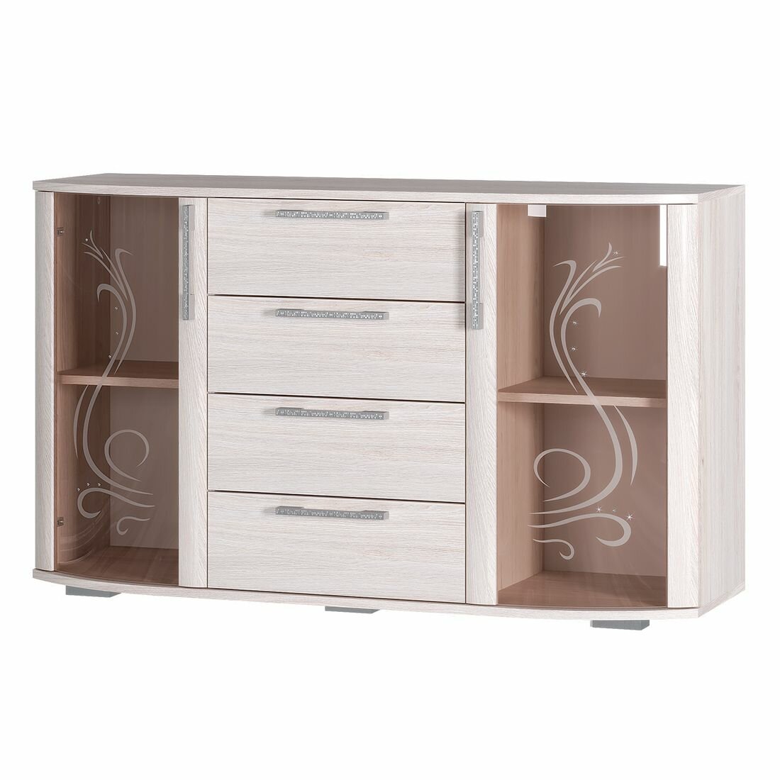 Комод "Флорида" ясень белый (Мебелони)