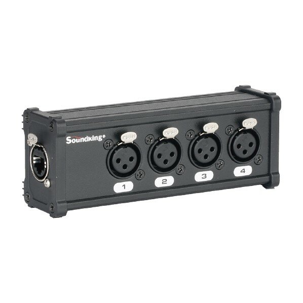 CXA028 DMX коммутационная коробка/расширитель сигналов DMX 4хXLR(3p)female - RJ-45, Soundking