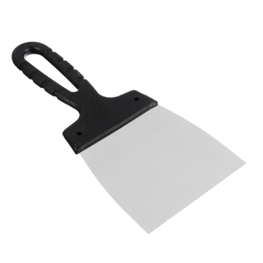 Шпатель 100 мм, пластиковая ручка/сталь - для отделки поверхностей внутри и снаружи помещений.