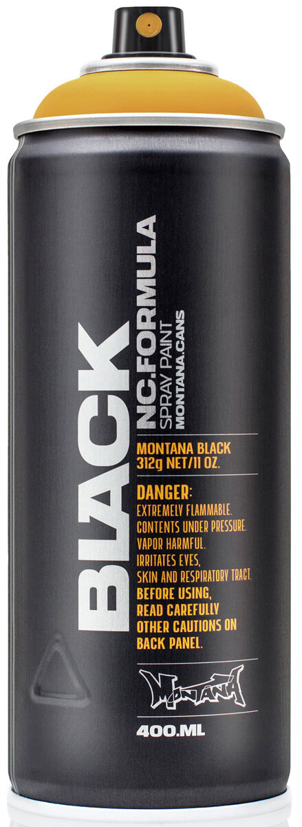 Краска для граффити аэрозольная MONTANA BLACK индийский 0,4л 1110 BLK