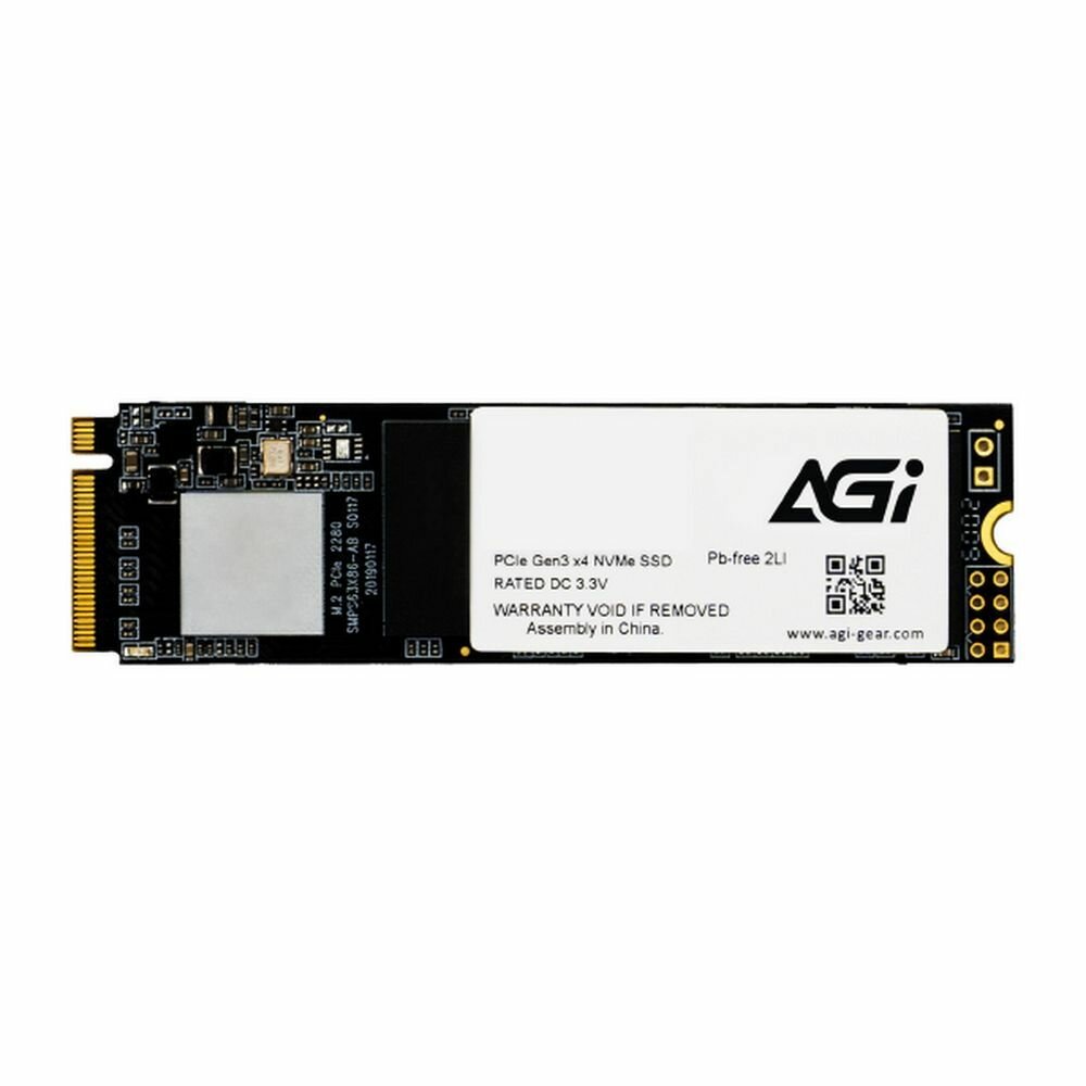 Твердотельный накопитель AGi AI298 512ГБ, M.2 2280, PCIe 3.0 x4, M.2 AGI512GIMAI298