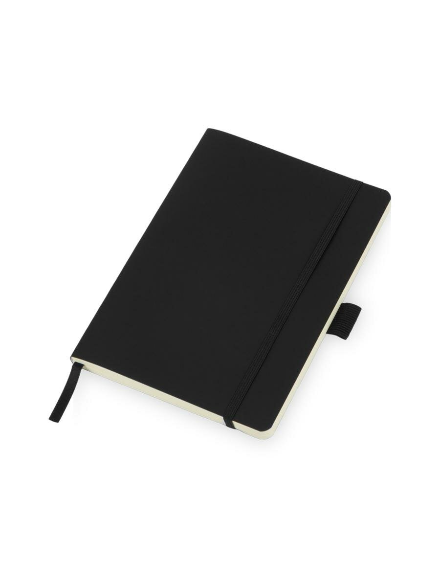 Блокнот А5 в гибкой обложке «Vision 2.0» soft-touch, цвет черный