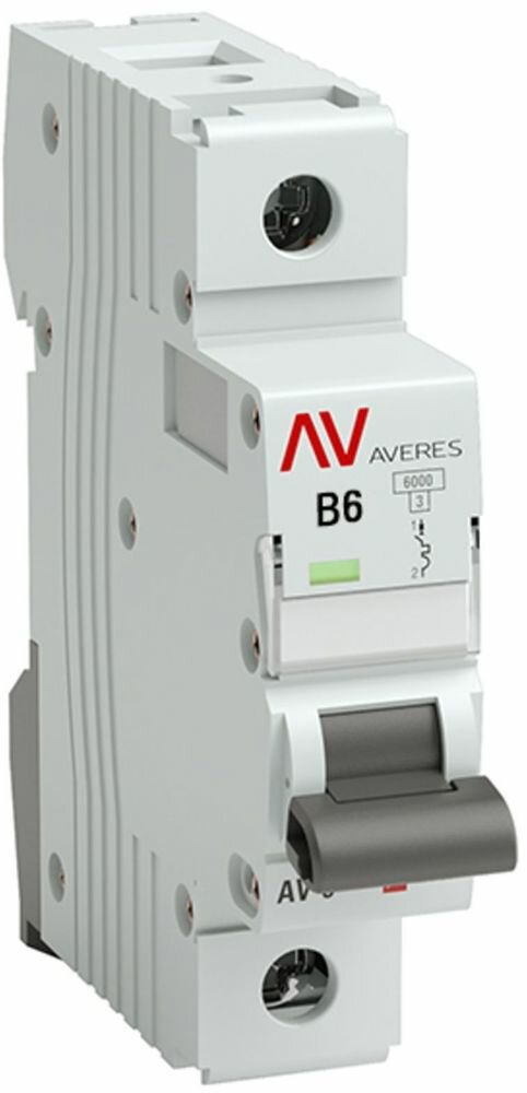 Автоматический выключатель EKF Averes AV-6 1P B6 А 6 кА mcb6-1-06B-av