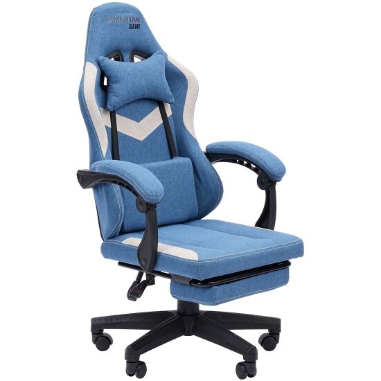 Кресло геймерское Chairman CH26 ткань, голубо-бежевый
