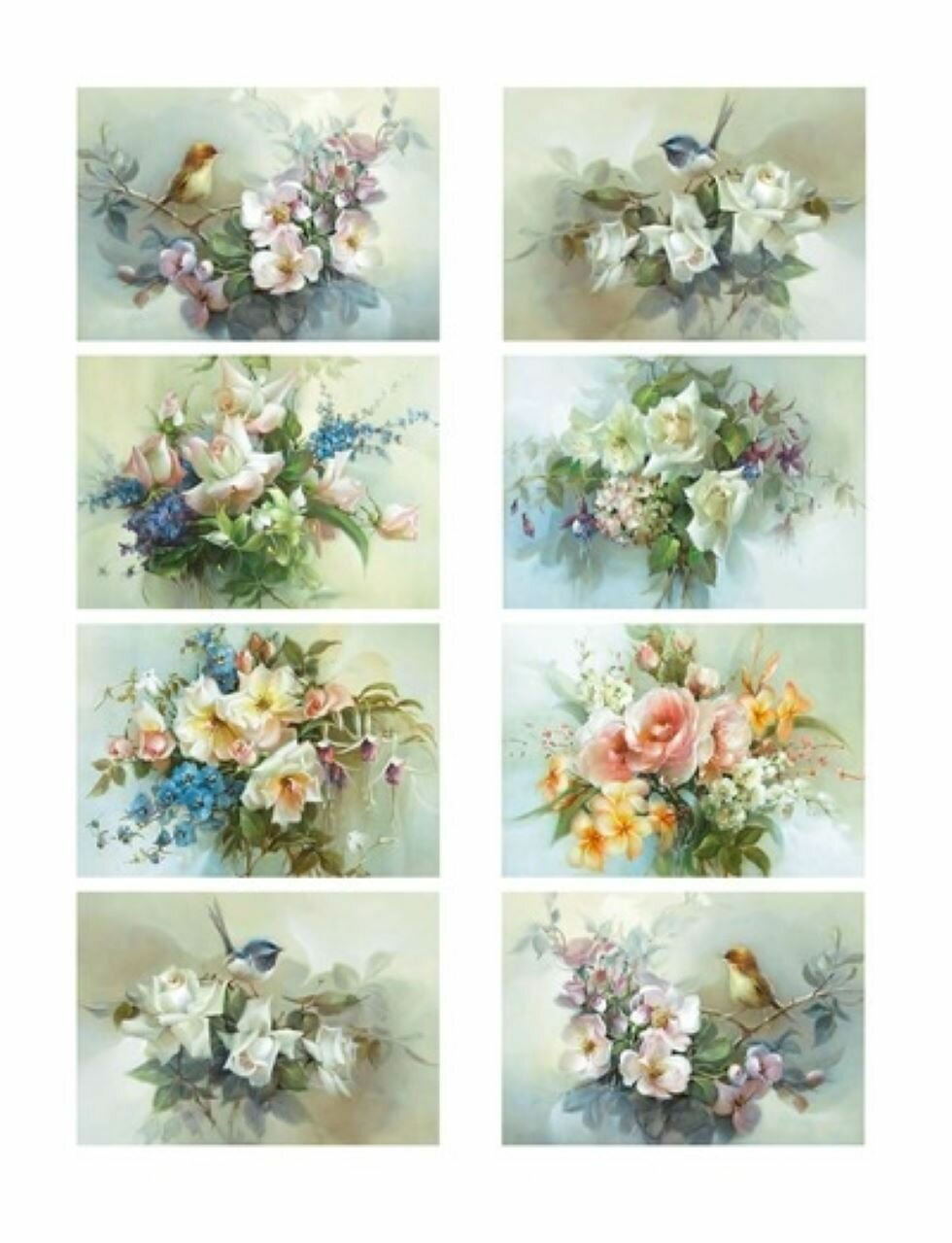 Водорастворимая картинка для мыла А4 Цветы