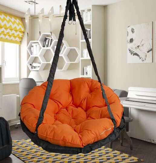 Подвесное кресло 100см, качели подвесные, качели гамак, кресло качели, качели диван, качели кокон, качели гнездо