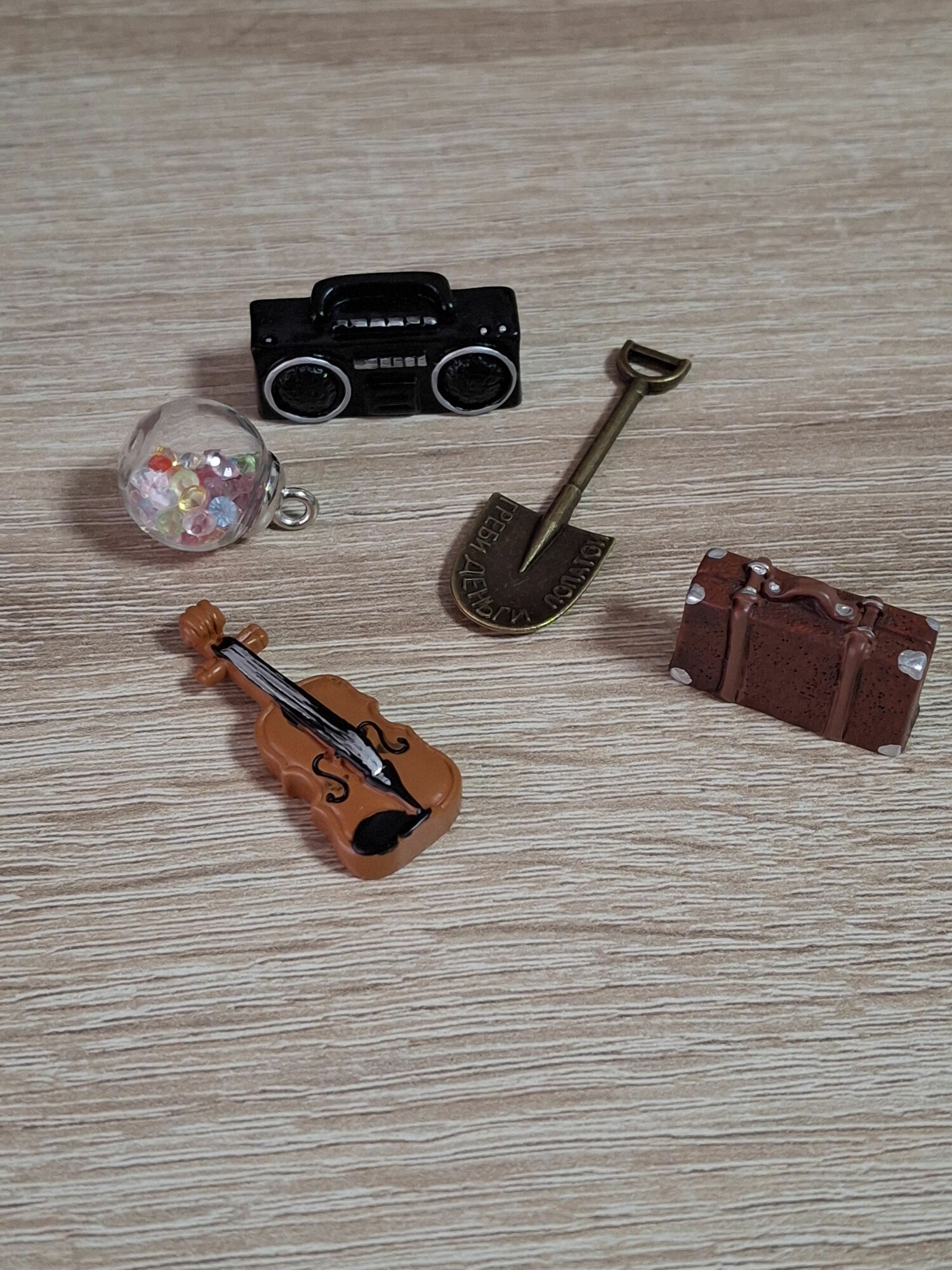 Набор миниатюр для ватной игрушки, куклы, 5 шт, металл