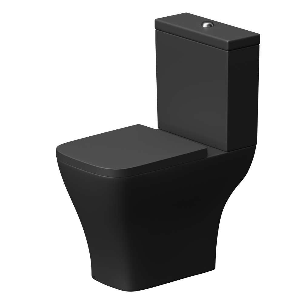 АМ. ПМ Структура Флеш Клин унитаз-компакт черный