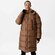 Пуховик LACOSTE, размер T56, коричневый