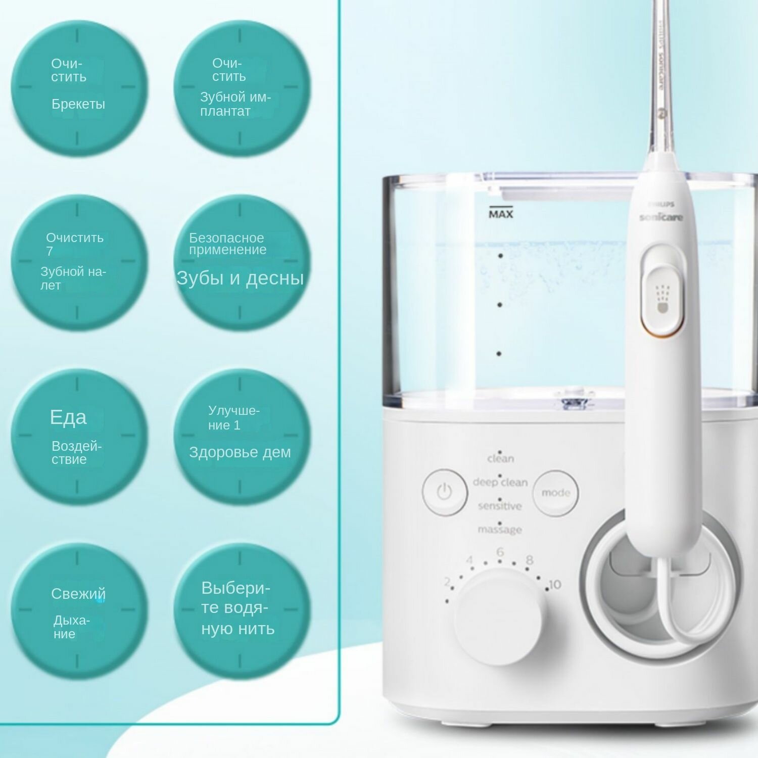 Ирригатор PHILIPS DentaCare HX3911 — фото 1