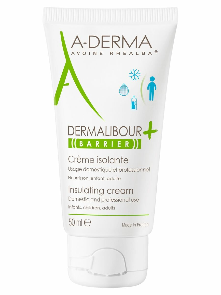 Крем A-Derma "Dermalibour+" Barrier, защитный, водостойкий, 50мл