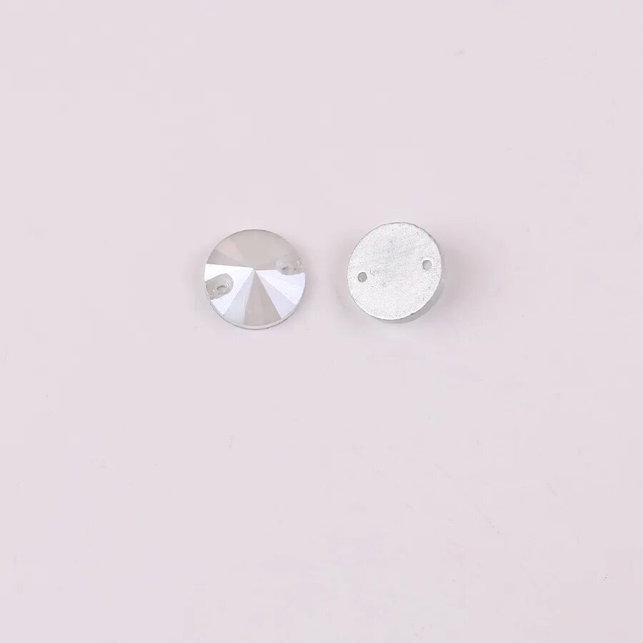 Стеклянные кристаллы SNCRYSTAL для декора 14mm 20pcs, A1 White