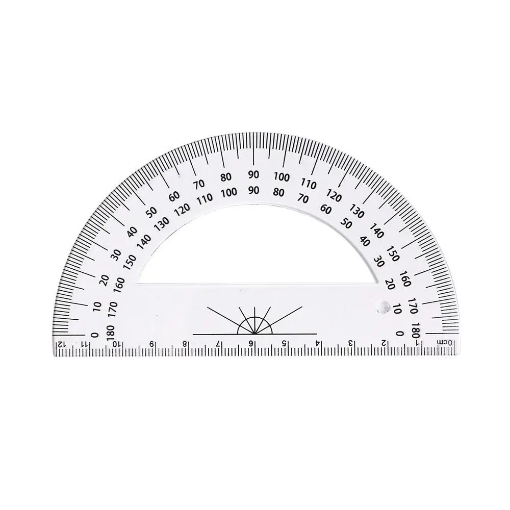 Многофункциональная треугольная линейка с ручкой прозрачный угловой транспортир геометрический измерительный инструмент для рисования чертежей школьные принадлежности