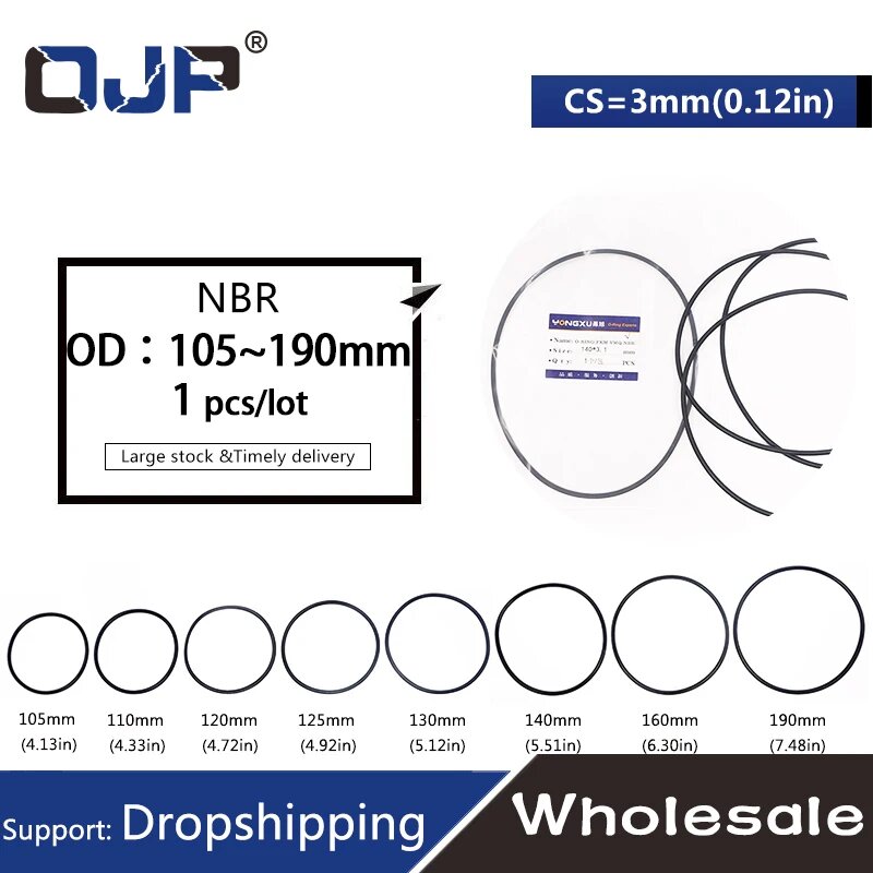 Уплотнительное кольцо O-Ring OD 25x2.2 мм, 100 шт — фото 1