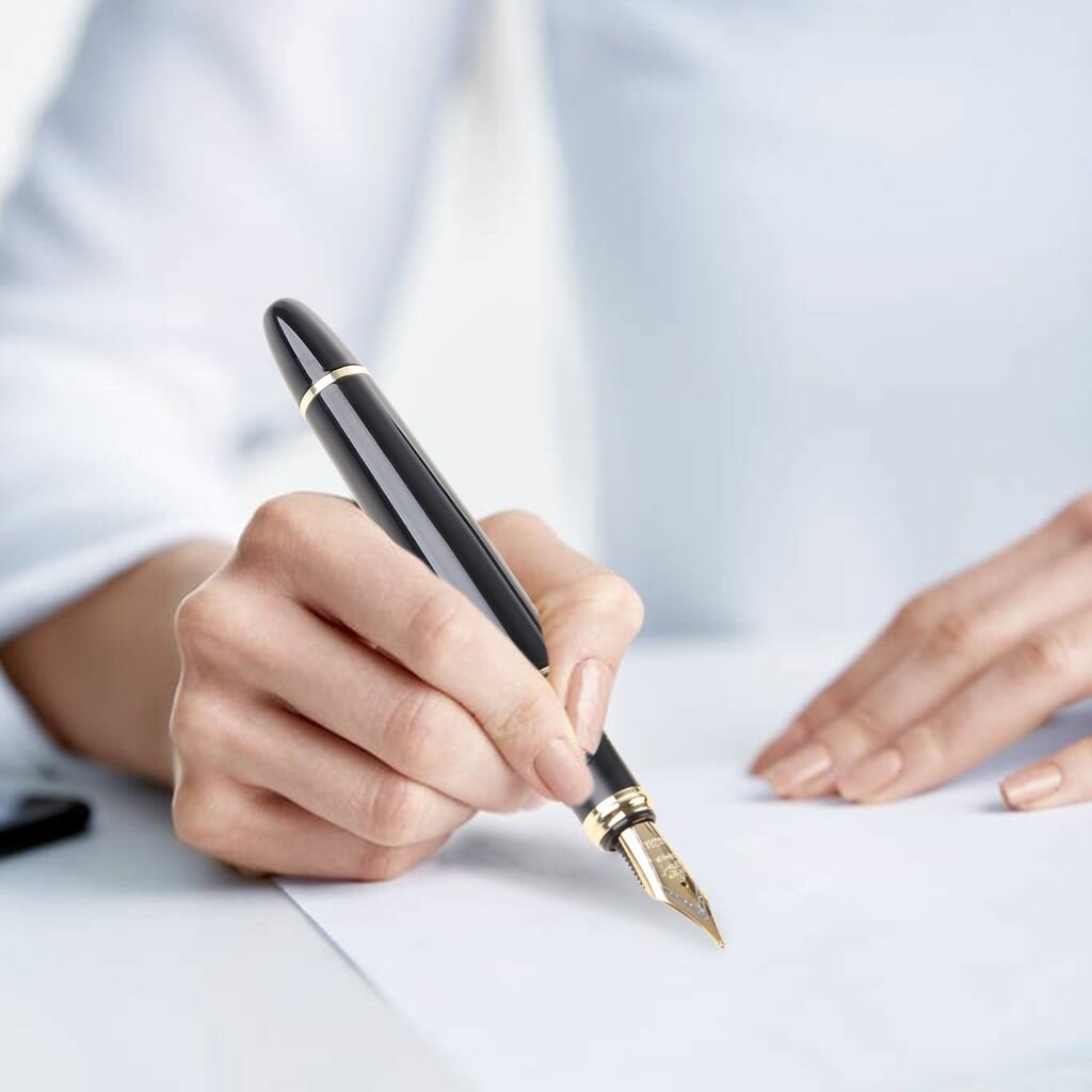 Ручка Jinhao X450 средней толщины черной краской