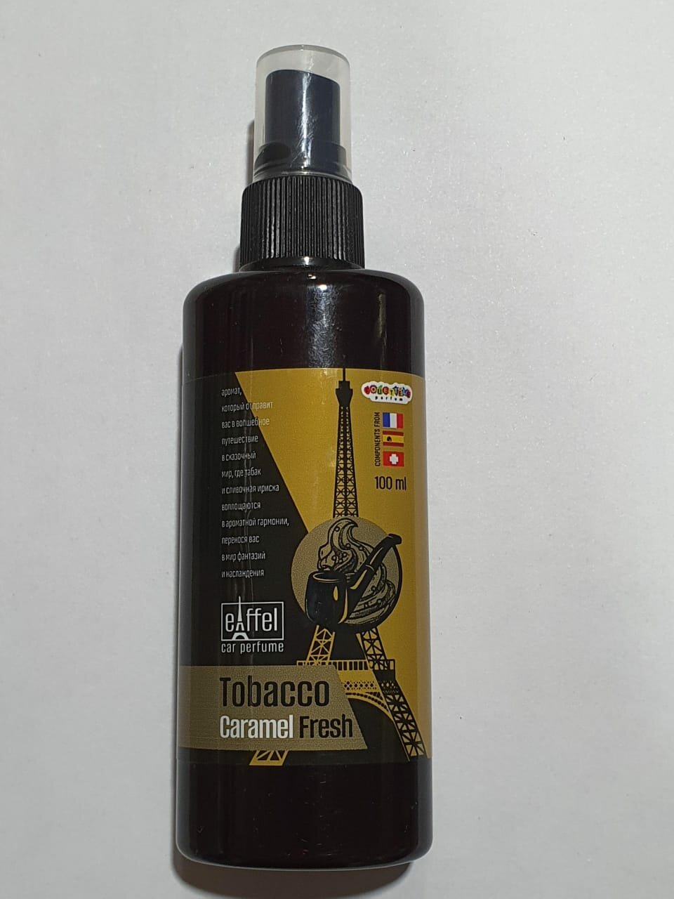 Ароматизатор воздуха EF-02"Tobacco Caramel Fresh"серии "Eiffel Tobacco"-100 мл EF-02