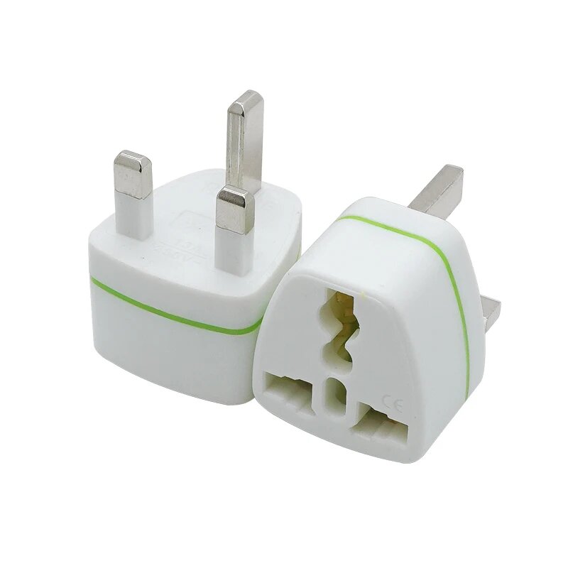 Международный адаптер для штепселя White-UK-3Pin