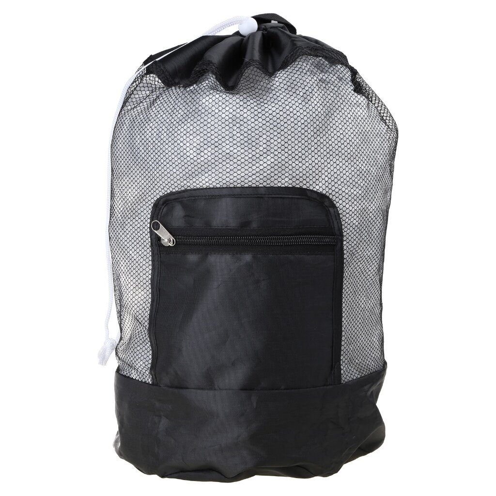 Сетчатая Пляжная Сумка Большой Рюкзак-Тоут Для Плавания и Бассейна, Детские Игрушки, Мячи Для Хранения, Двойной Регулируемый Плечевой Ремень, Полиэстер