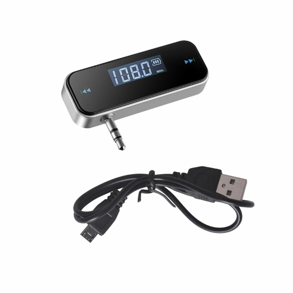 Автомобильный FM-передатчик громкой связи автомобильный универсальный 3,5 мм aux аудио