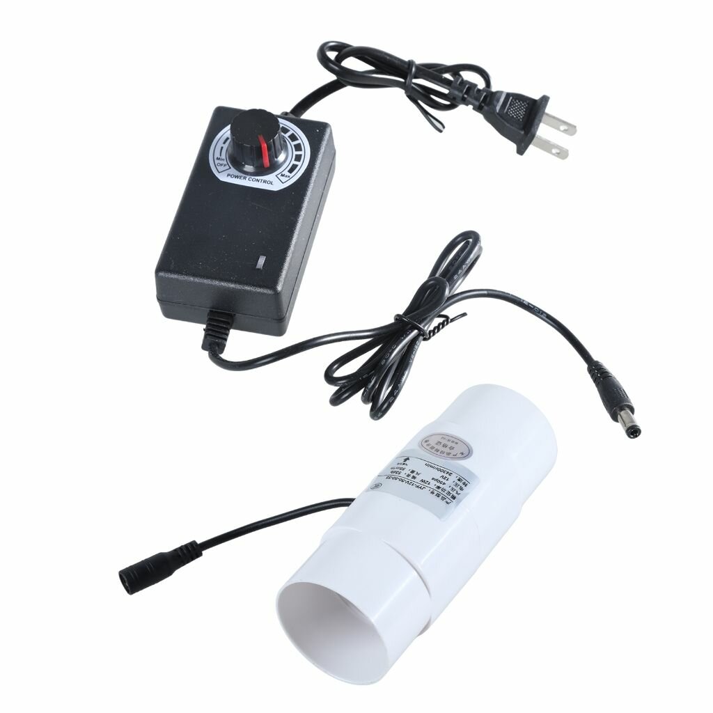 Вытяжной вентилятор 12 В канальный вытяжной + регулировка скорости Стандартный источник питания США-50 мм