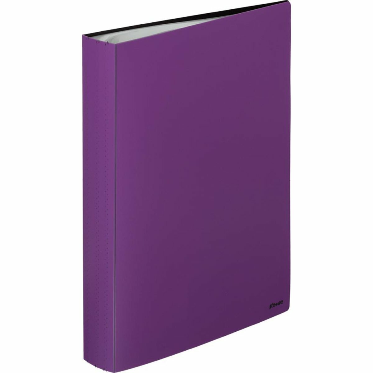 Папка файловая 80 вкладышей Комус (А4, сиреневая, с карманом для CD/визитки) (172104)