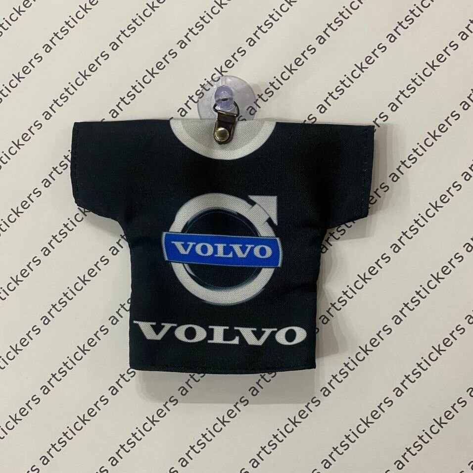 Вымпел футболка VOLVO, размер 14х17см, двусторонний на присоске, ткань, аксессуар для авто