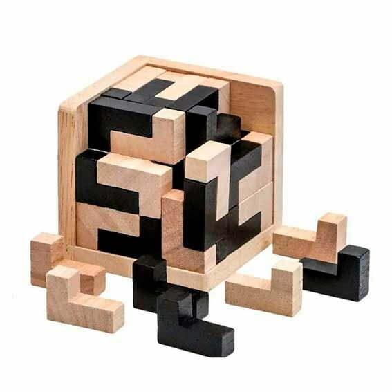 Головоломка Игруны "Русский Кубик. Буква "L", Деревянный (CS098)