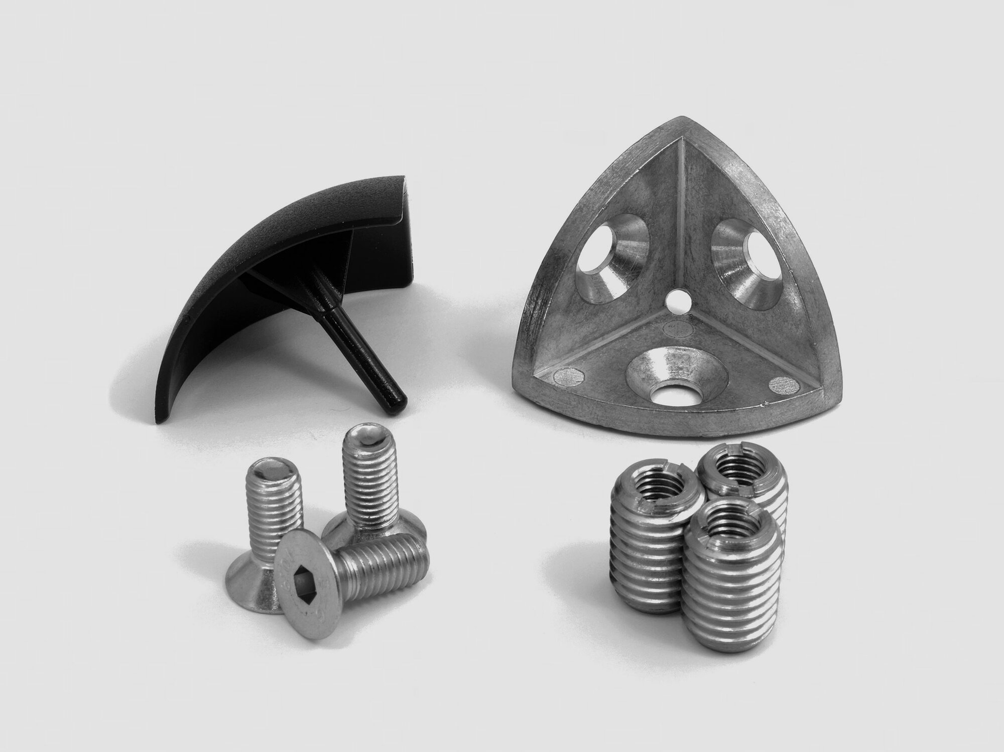 3-х сторонний сферический соединитель 40х40, паз 10, C81 / 1 шт / соберизавод