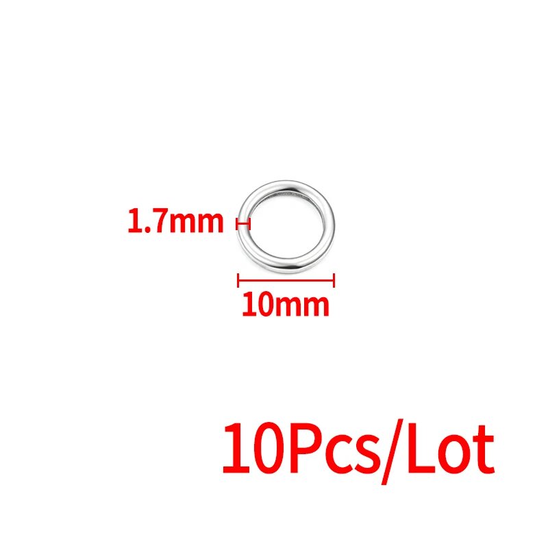 Кольца стальные 10 мм, 10 шт.