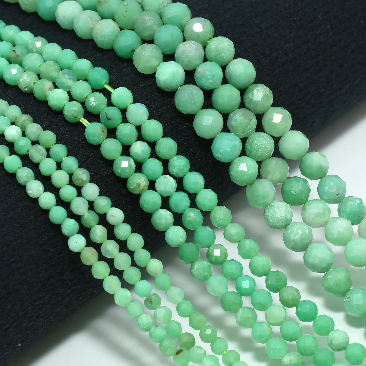 GENUINSTONE Бусины из хризопраза 2.3/3.2/4.5 мм 2.3mm