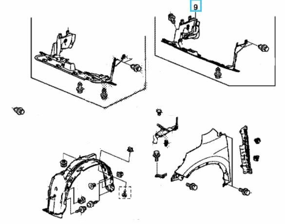 Щиток, передн. каплеотб. (Оригинал)
