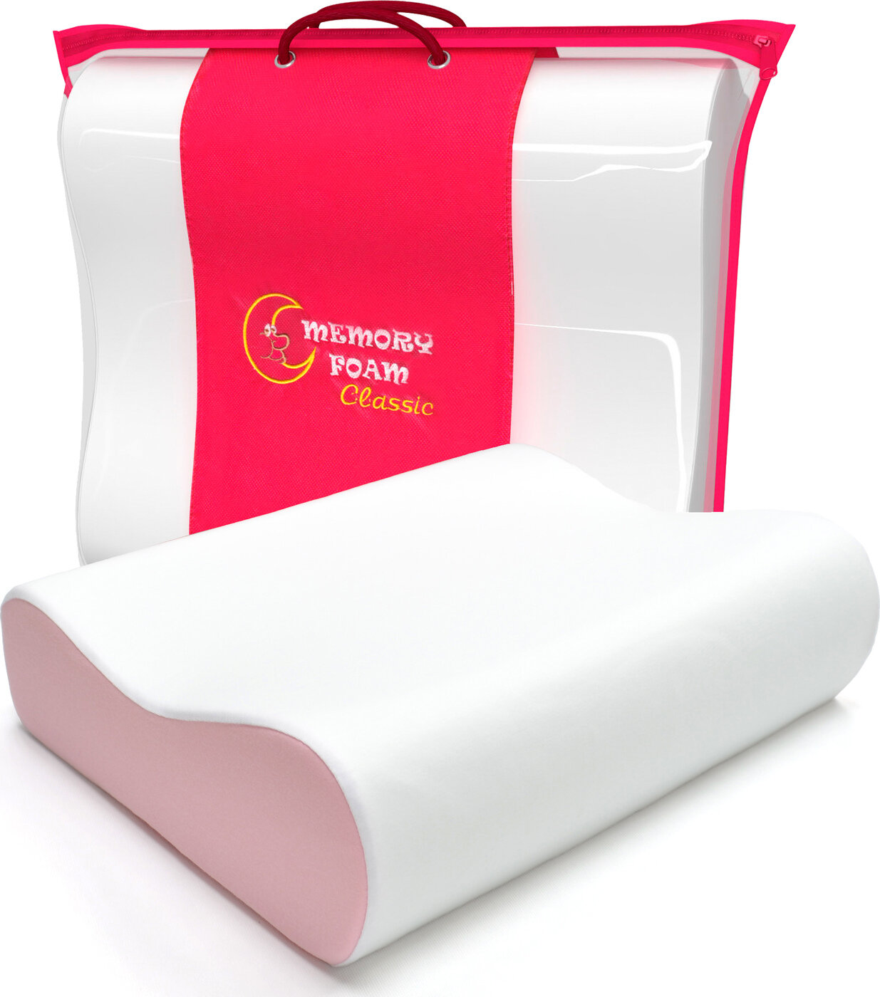 Анатомическая подушка c "эффектом памяти" Memory Foam Classic S/M