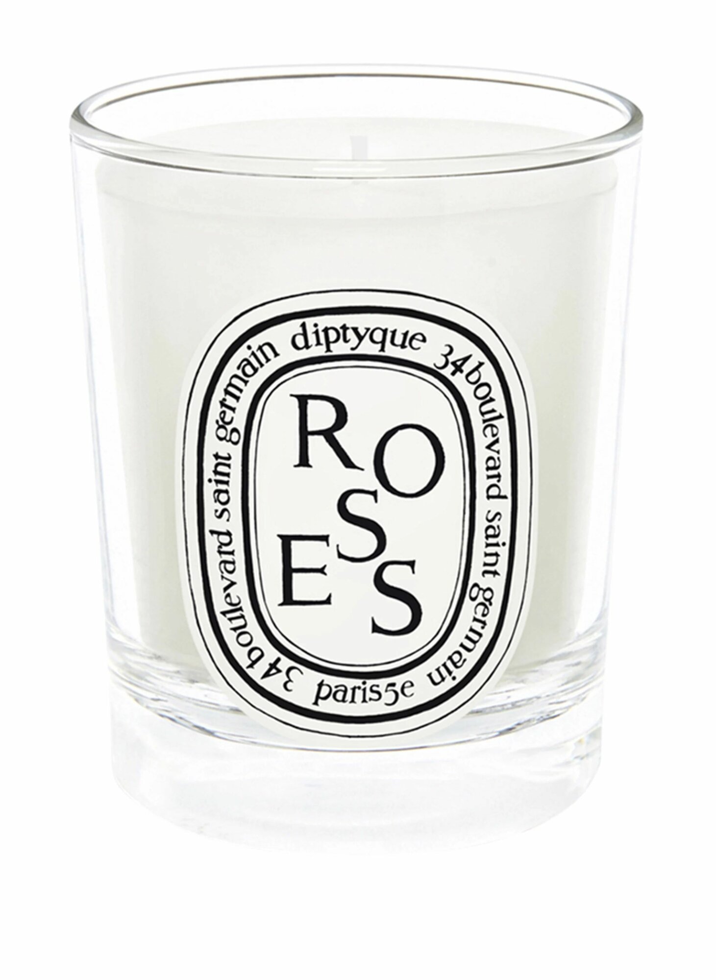 Свеча ароматическая Diptyque "Розы", растительный воск, 70 гр