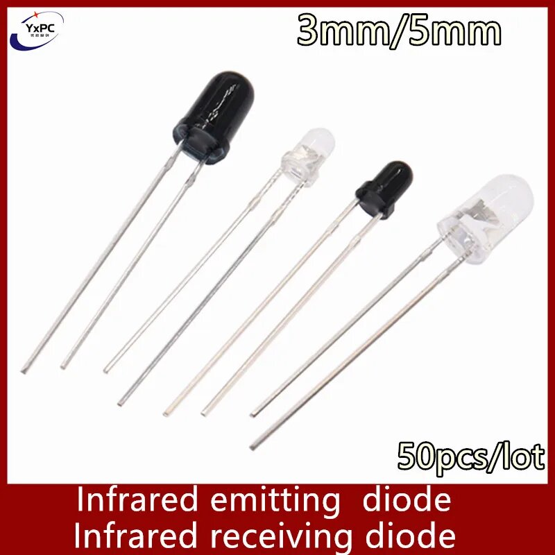 Инфракрасный приемник 940 нм, Цвет: 25pair F5