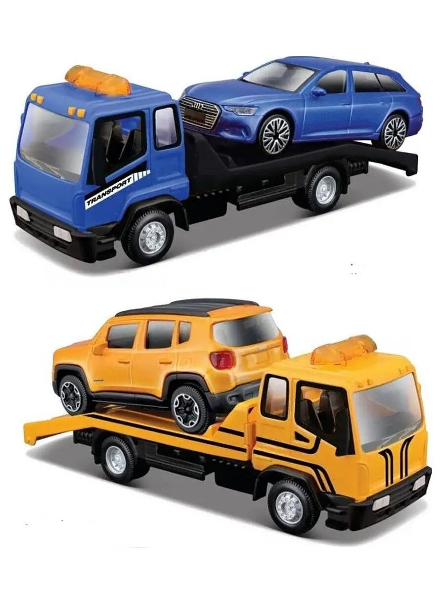 Машинка эвакуатор Street Fire Flatbed Tow Truckt, 1:43