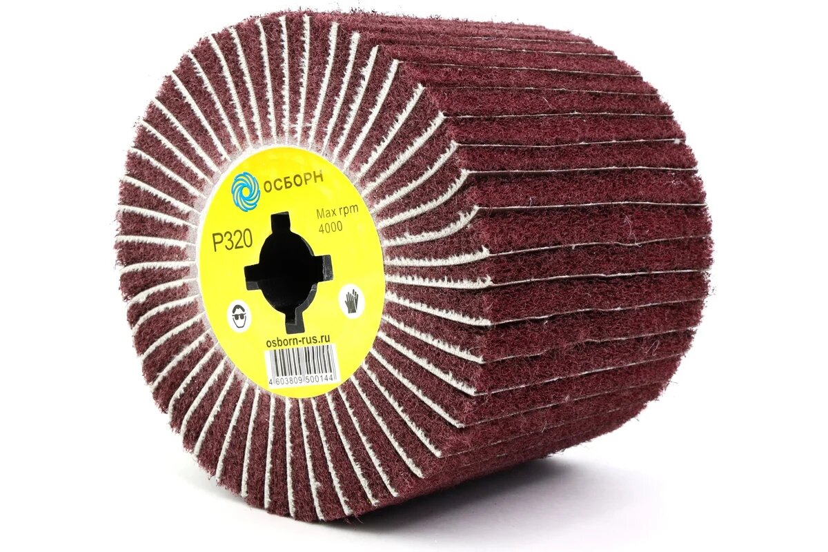 Осборн Валик шлифовальный комбинированный с абразивом P320 для щеточно-шлифовальных машин