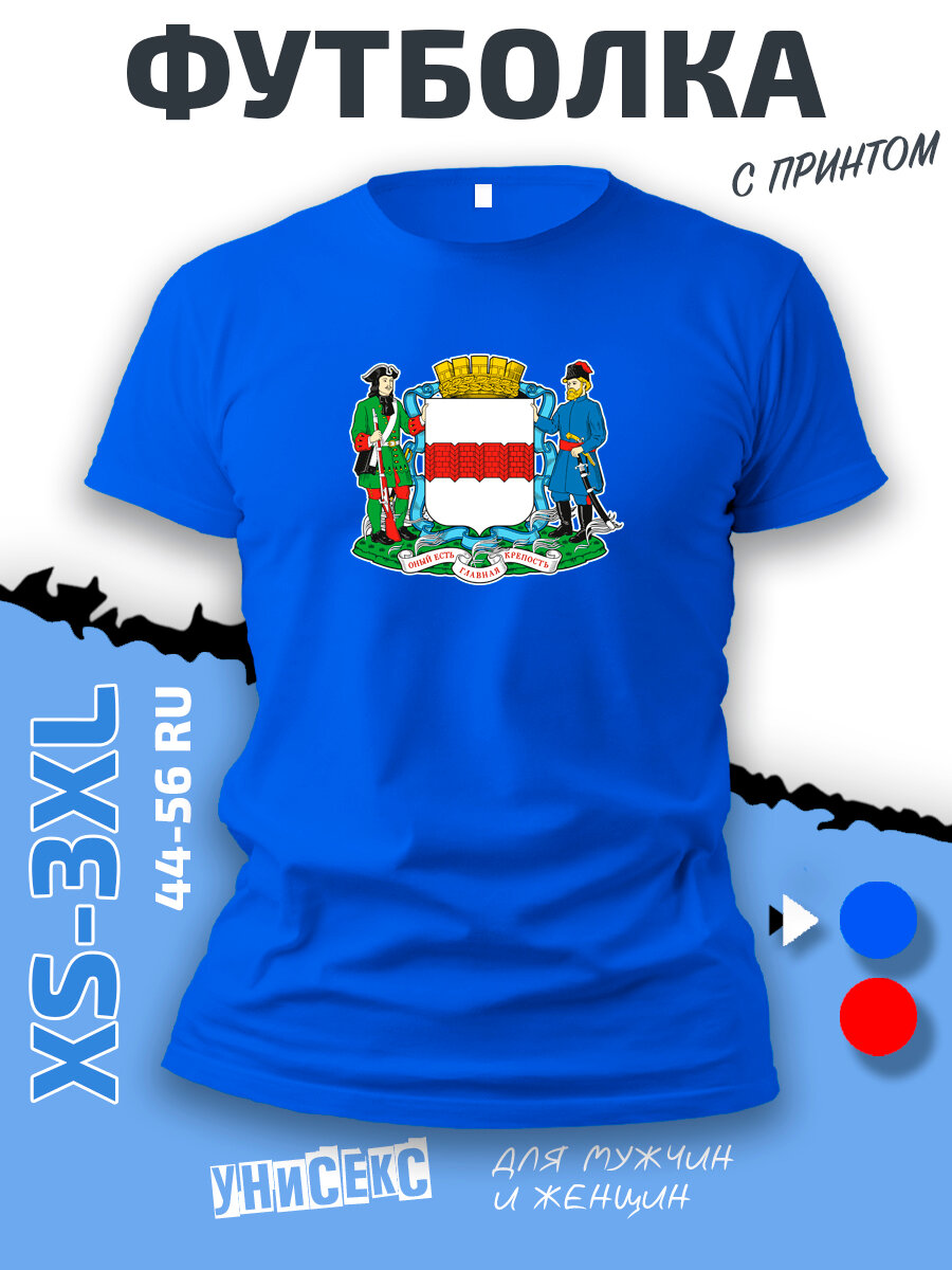 Футболка SMAIL-P с принтом герб города Омск