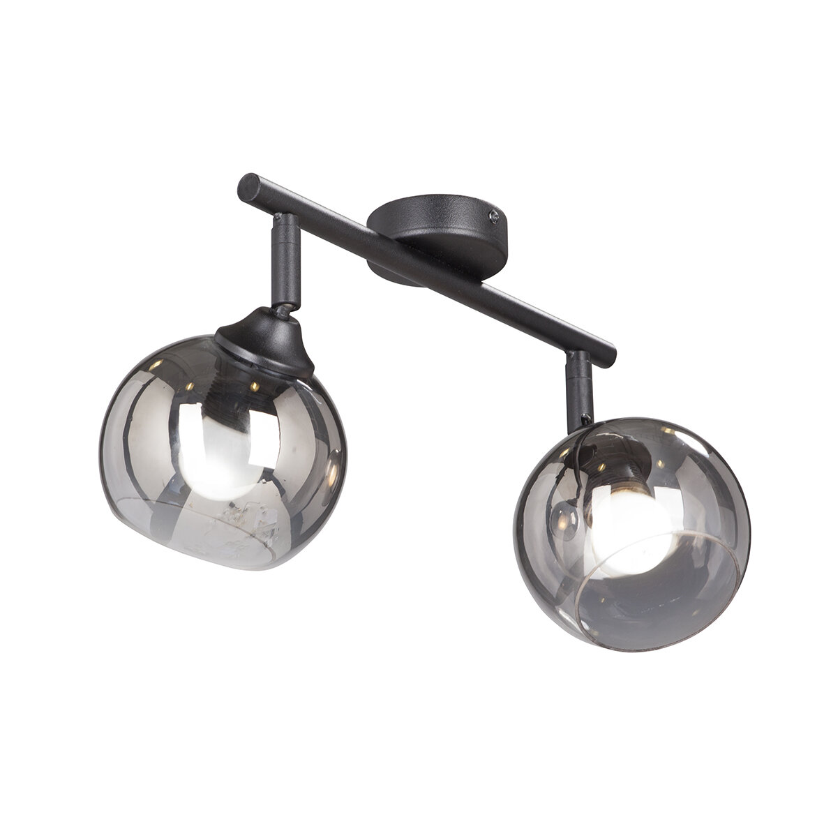 Люстра потолочная (спот) Vitaluce V4313-1/2PL , 1 лампа 3м2, Е27, 60Вт, цвет чёрный матовый. %Распродажа!%