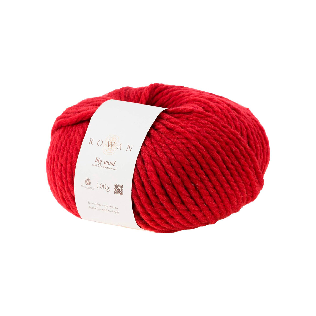 Big Wool /Биг Вул/ пряжа Rowan, Z058000 (063, lipstick (помада), красный)